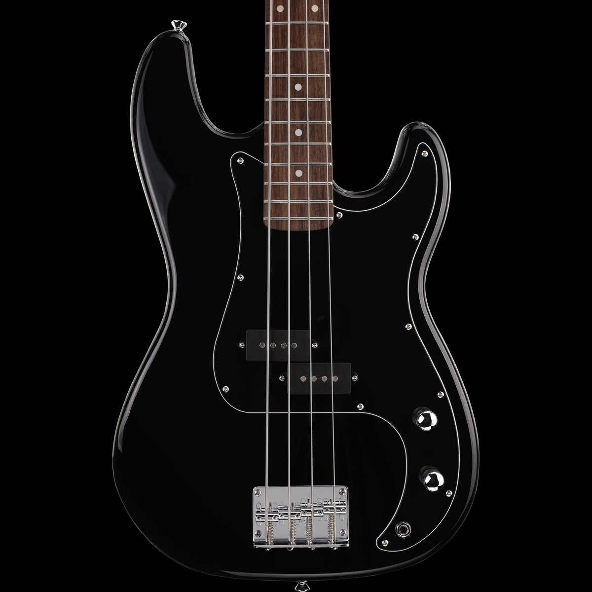 Arrow Guitars Session Precision Bass Guitar Abyss Black – Music Vault
