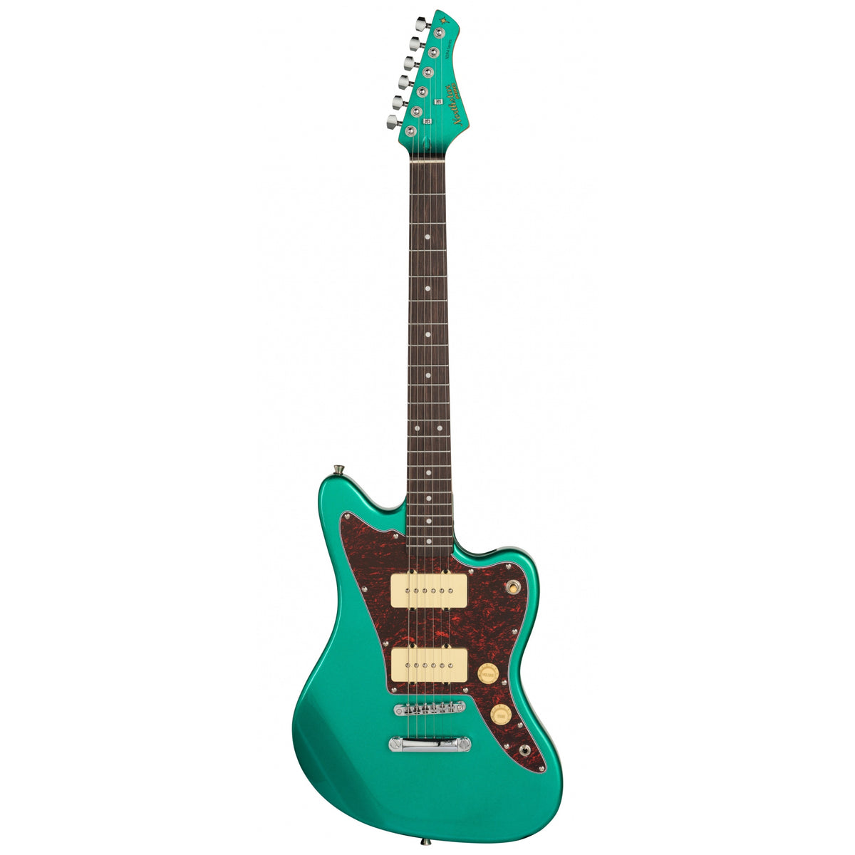 Northstar Pro NSP4EG Offset Body Electric Guitar Metallic Emerald Gree ...